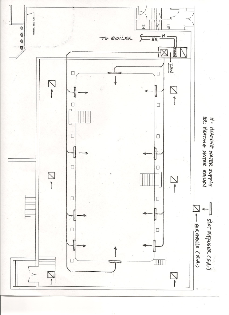 Calculation (See attached Duct layout Plan) Given: | Chegg.com