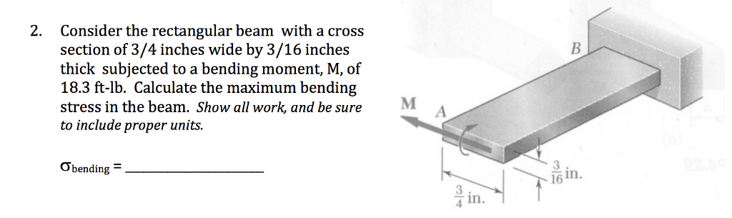 Solved Consider the rectangular beam with a cross section of | Chegg.com