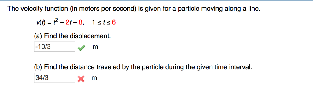 Solved The Velocity Function In Meters Per Second Is Given