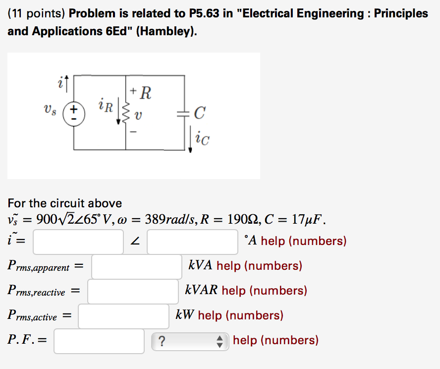Solved (11 points) Problem is related to P5.63 in | Chegg.com