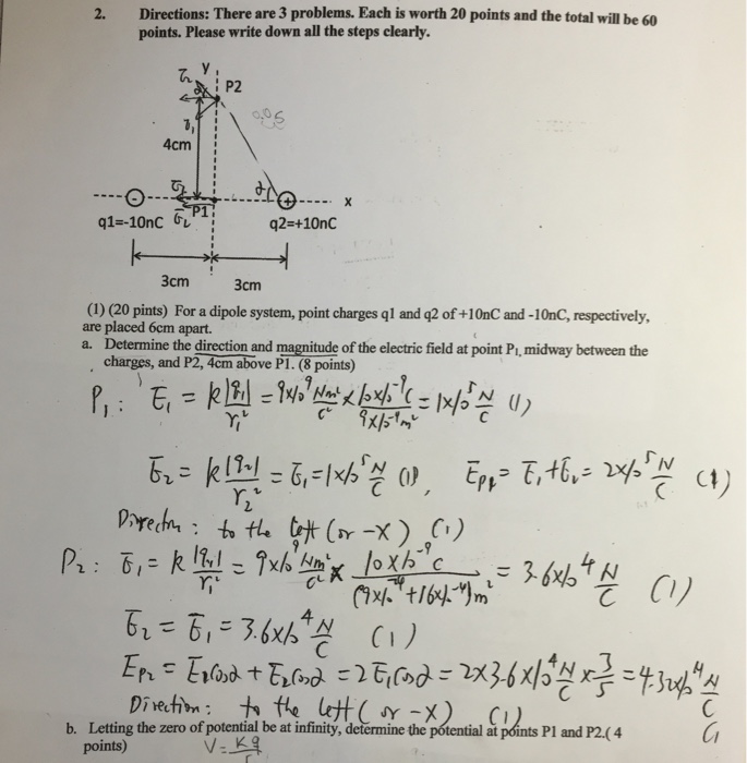 Solved Directions: There are 3 problems. Each is worth 20 | Chegg.com