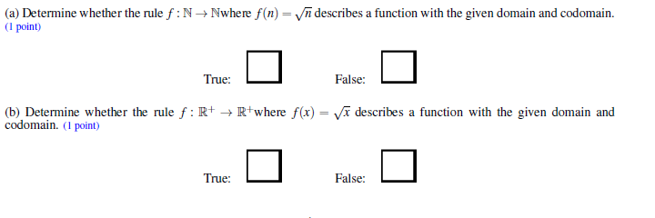 Solved Determine whether the rule f : N rightarrow N where | Chegg.com