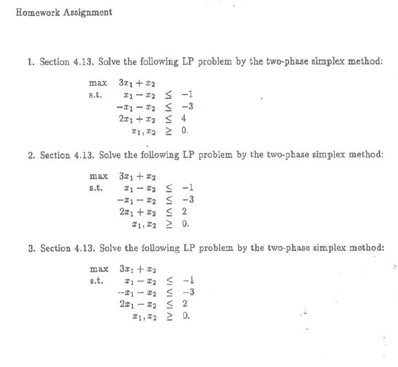 Solved Homework Assignment 1 Section 413 Solve The 
