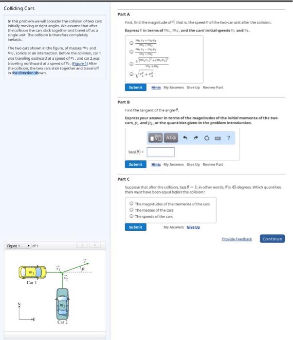 Solved In this problem we will consider the collision of two | Chegg.com Solved In this problem we will consider the collision of two | Chegg.com