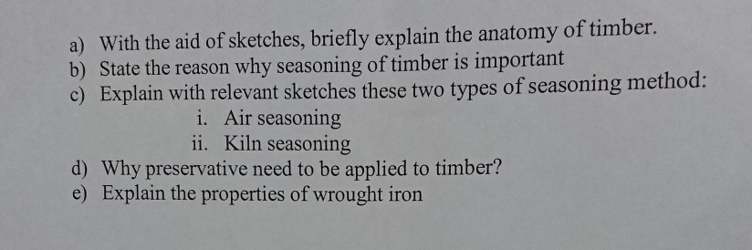 Solved a) With the aid of sketches, briefly explain the | Chegg.com