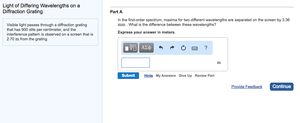 Solved Visible light passes through a diffraction grating | Chegg.com