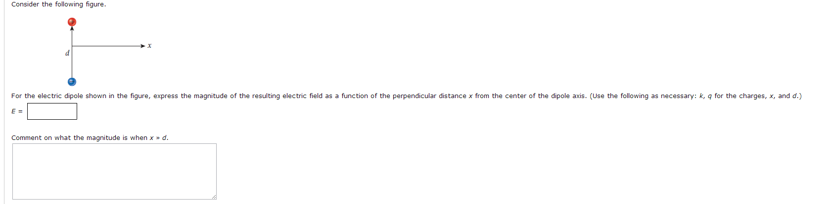 Solved: Consider The Following Figure. For The Electric Di... | Chegg.com