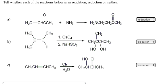 Solved Tell whether each of the reactions below is an | Chegg.com