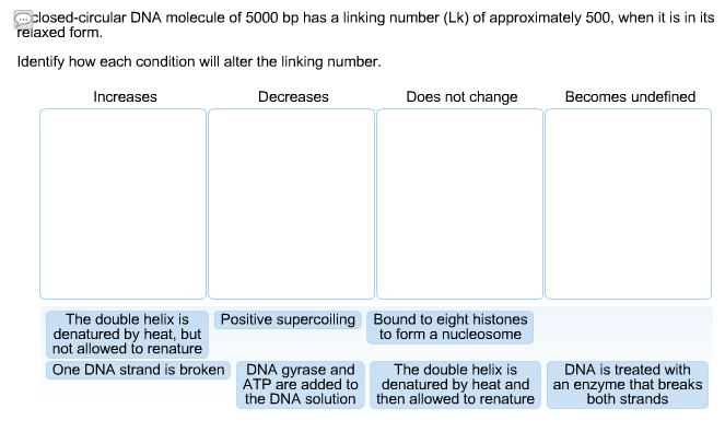 Solved closed-circular DNA molecule of 5000 bp has a linking | Chegg.com