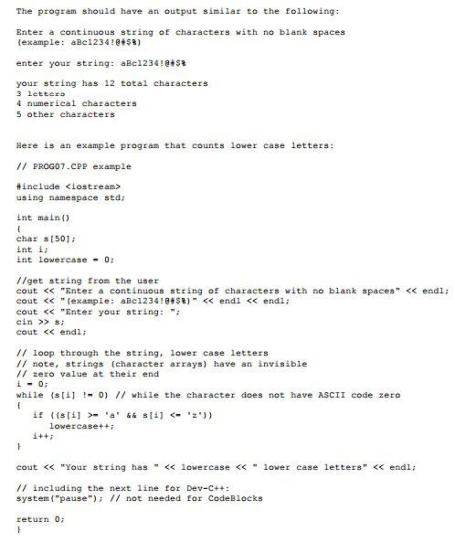 Solved Modify prog07.cpp to use a switch statement. You can | Chegg.com