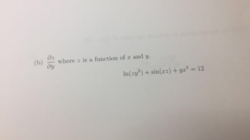 Solved Compute (b) partial differential z/partial | Chegg.com