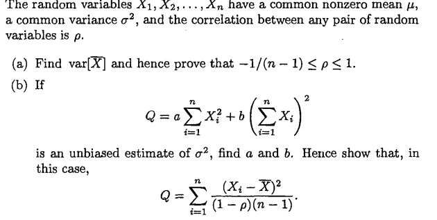 Solved The random variables X1,X2, . . . , Xn have a common | Chegg.com