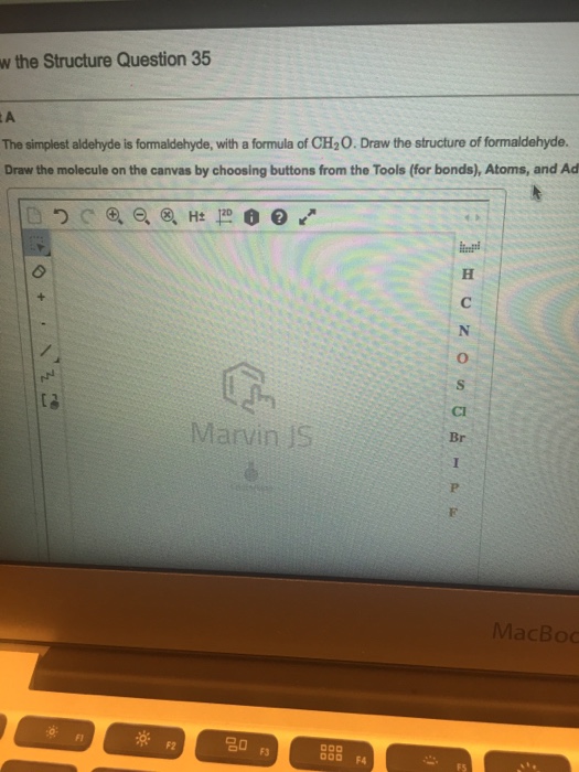 Solved The simplest aldehyde is formaldehyde, with a formula | Chegg.com