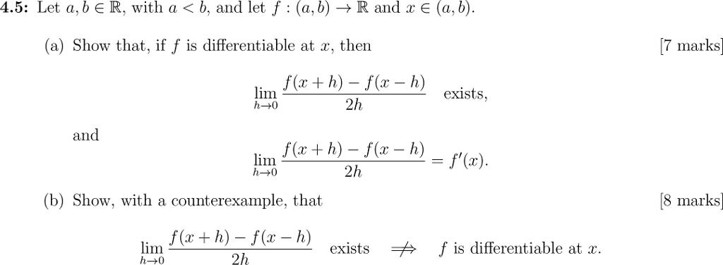 Solved Let a, b elementof R, with a