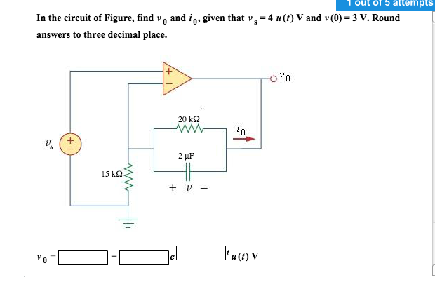 Solved In the circuit figure shown, find v0 and i0, given | Chegg.com