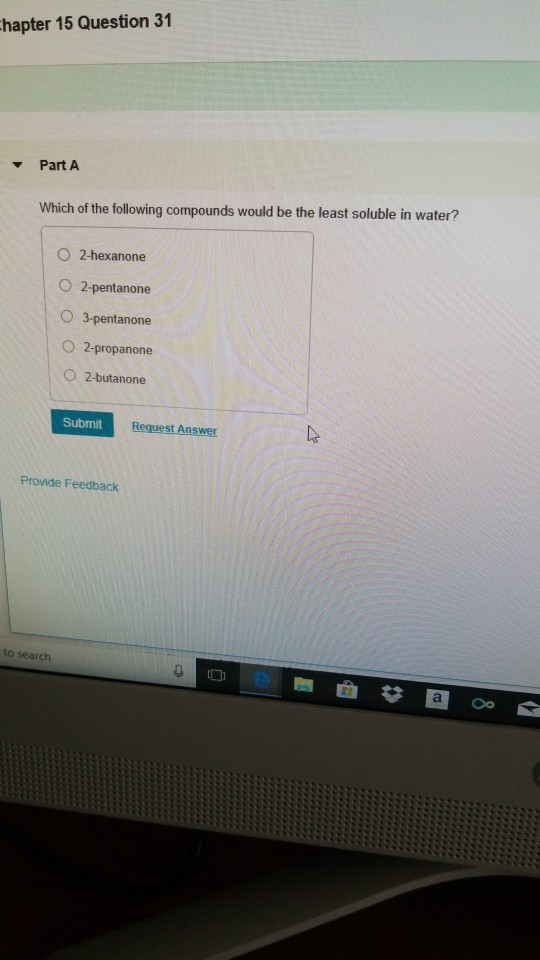 Solved hapter 15 Question 31 Part A Which of the following | Chegg.com