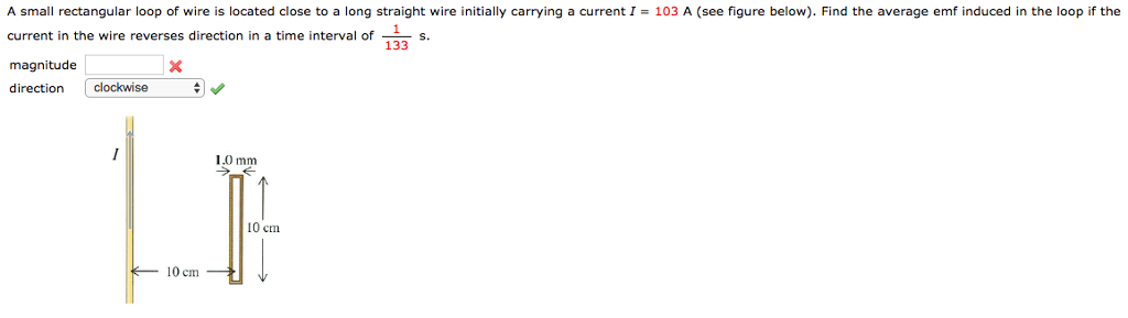 Solved A small rectangular loop of wire is located close to | Chegg.com