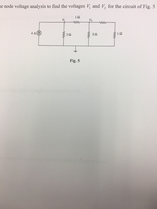 Solved Use node voltage analysis to find the voltages V_1 | Chegg.com
