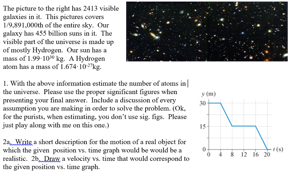 Solved The picture to the right has 2413 visible galaxies in | Chegg.com
