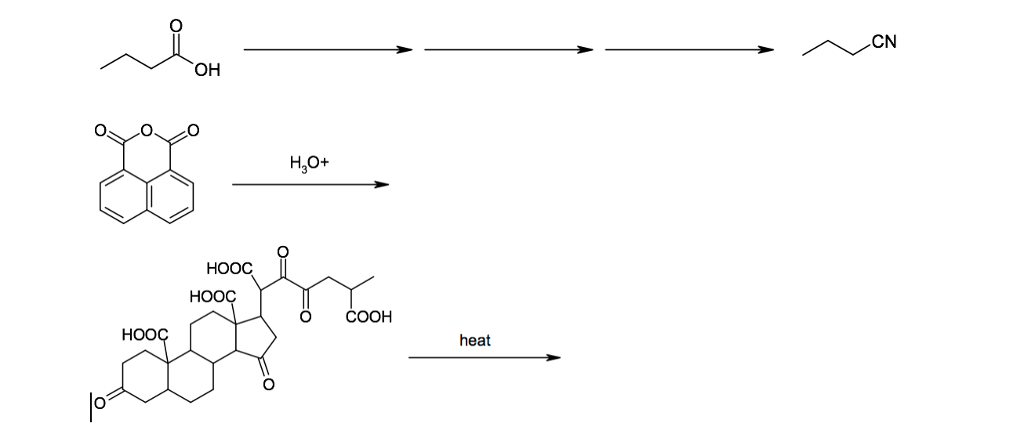 Solved 2) Show the major organic products. NaOH (aq) heat | Chegg.com