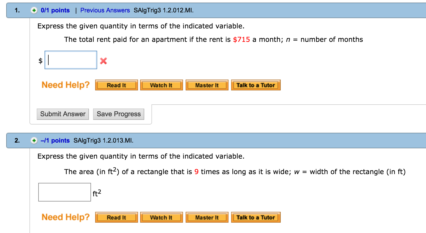 Solved Express the given quantity in terms of the indicated | Chegg.com