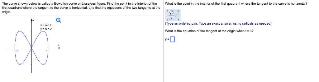 Solved The curve shown below is called a Bowditch curve or | Chegg.com