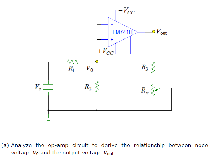 Solved Analyze the op-amp circuit to derive the relationship | Chegg.com