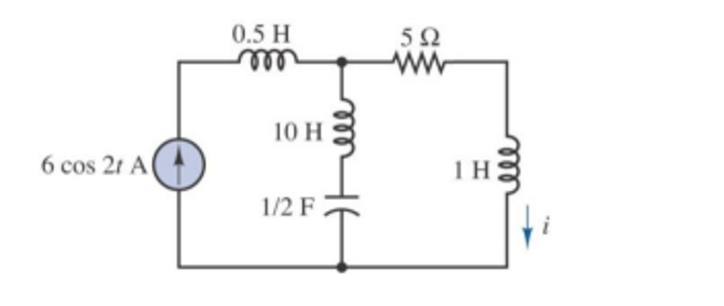 Solved For the following circuit, use phasor-impedance | Chegg.com