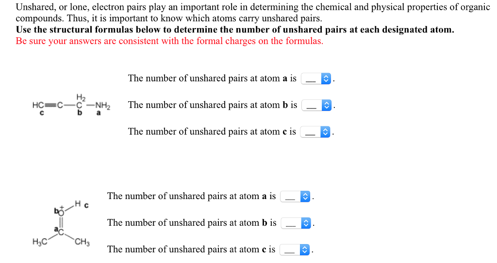 Solved Unshared, or lone, electron pairs play an important | Chegg.com