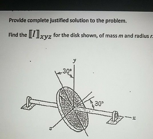 Solved Provide complete justified solution to the problem. | Chegg.com