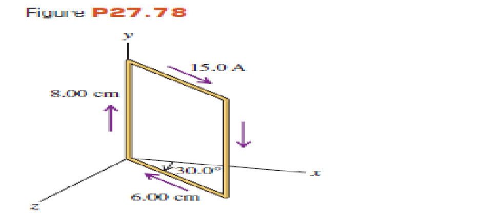 Solved The rectangular loop shown in Fig. P27.78 is | Chegg.com