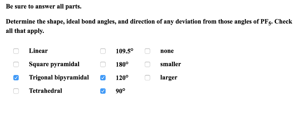 Solved Determine the shape, ideal bond angles, and direction | Chegg.com Solved Determine the shape, ideal bond angles, and direction | Chegg.com