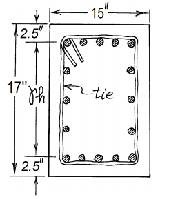 Design a rectangular tied column with equal number of | Chegg.com