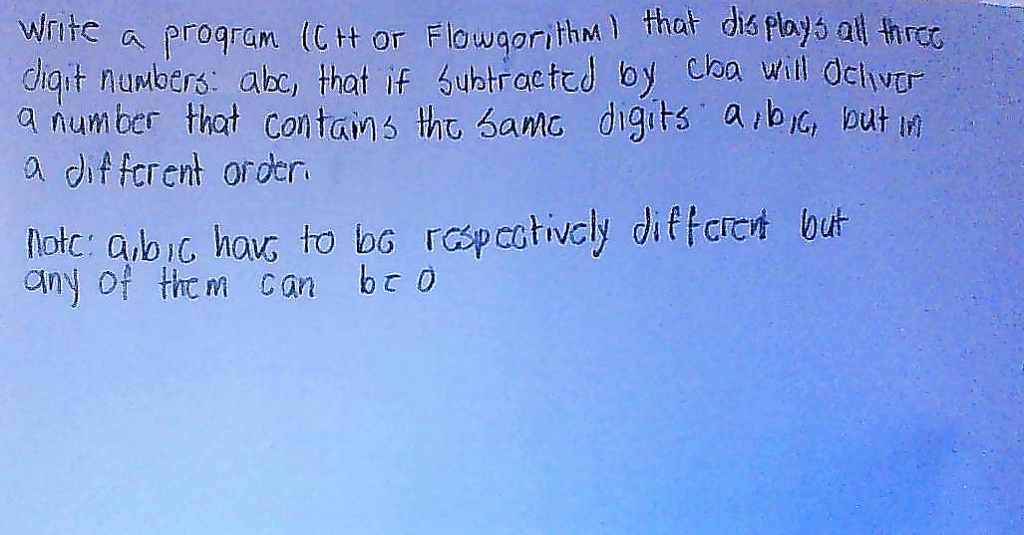 Solved Write a program (C ++ or Flowgorithm) that displays | Chegg.com