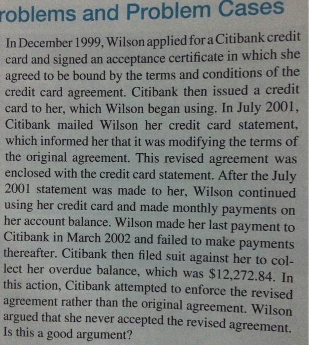 roblems and Problem Cases In December 1999, Wilson | Chegg.com roblems and Problem Cases In December 1999, Wilson | Chegg.com