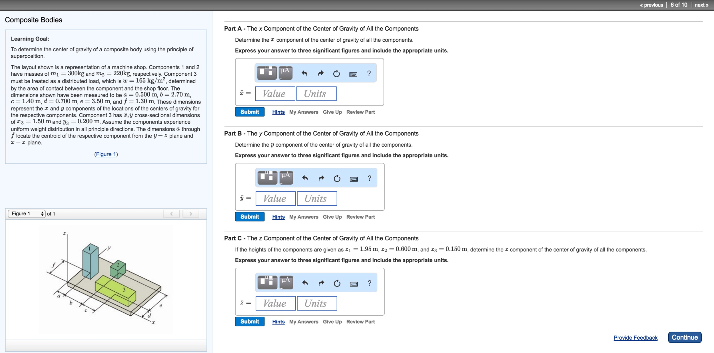 Solved To determine the center of gravity of a composite | Chegg.com