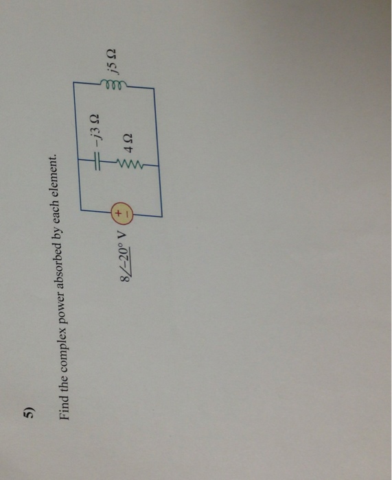 Solved Find the complex power absorbed by each element. | Chegg.com