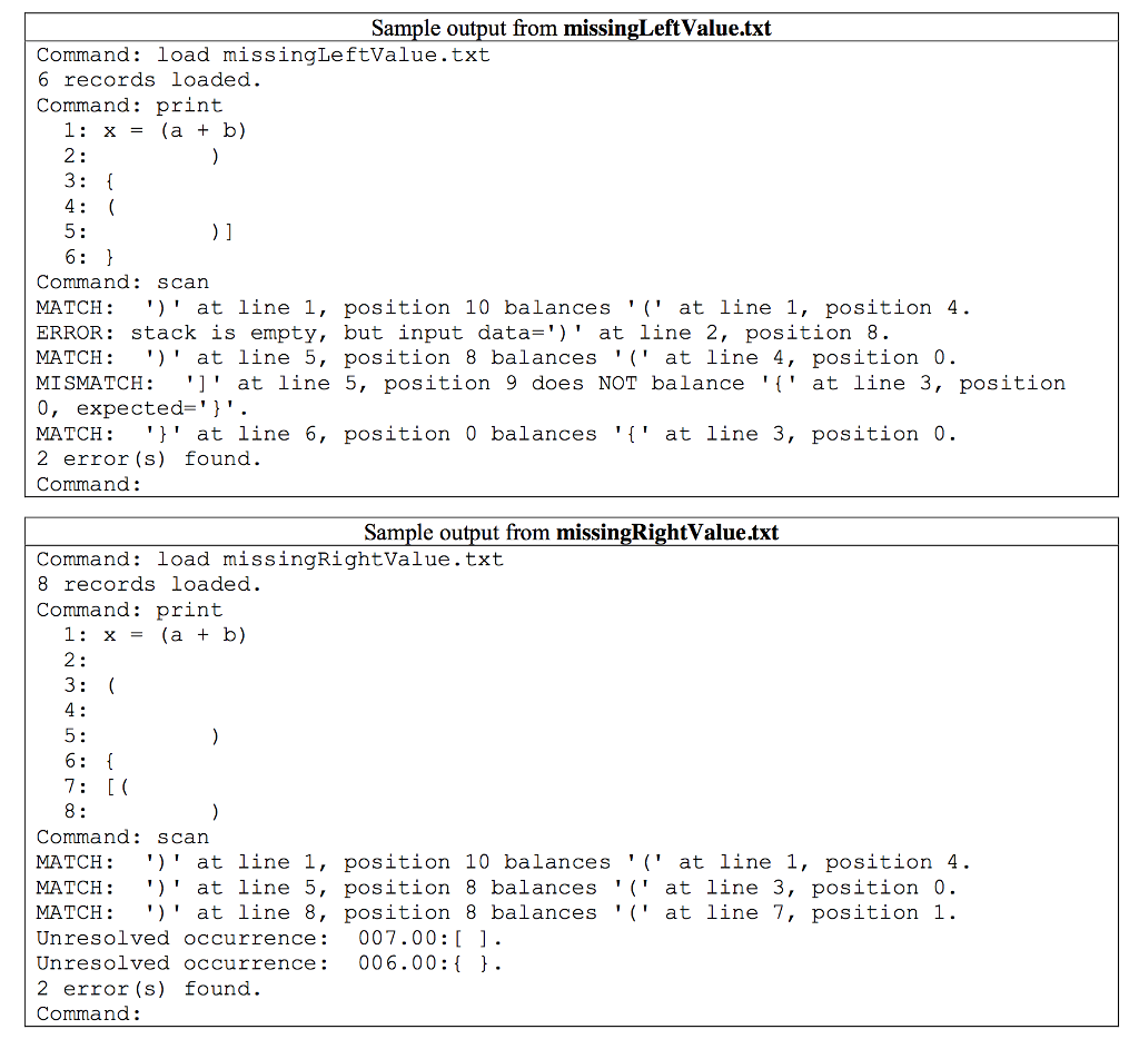 Balanced Parentheses, Curly Braces, and Square | Chegg.com