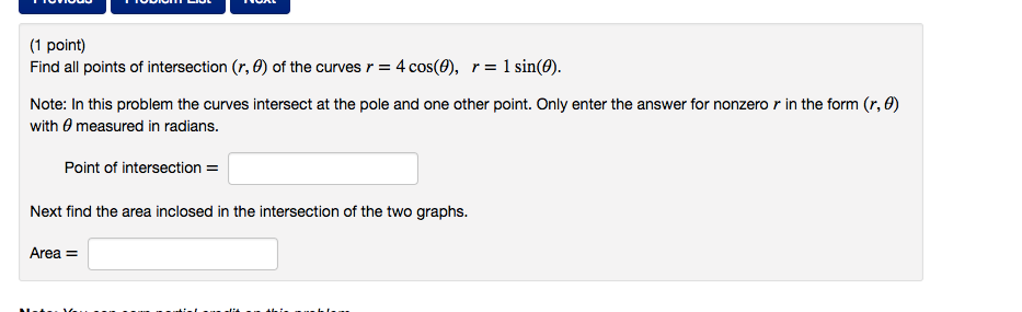 Solved Find all points of intersection (r, theta) of the | Chegg.com