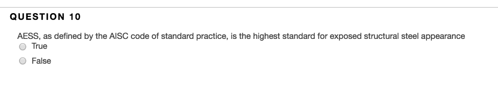 Solved QUESTION 1 According to the AISC code of standard | Chegg.com