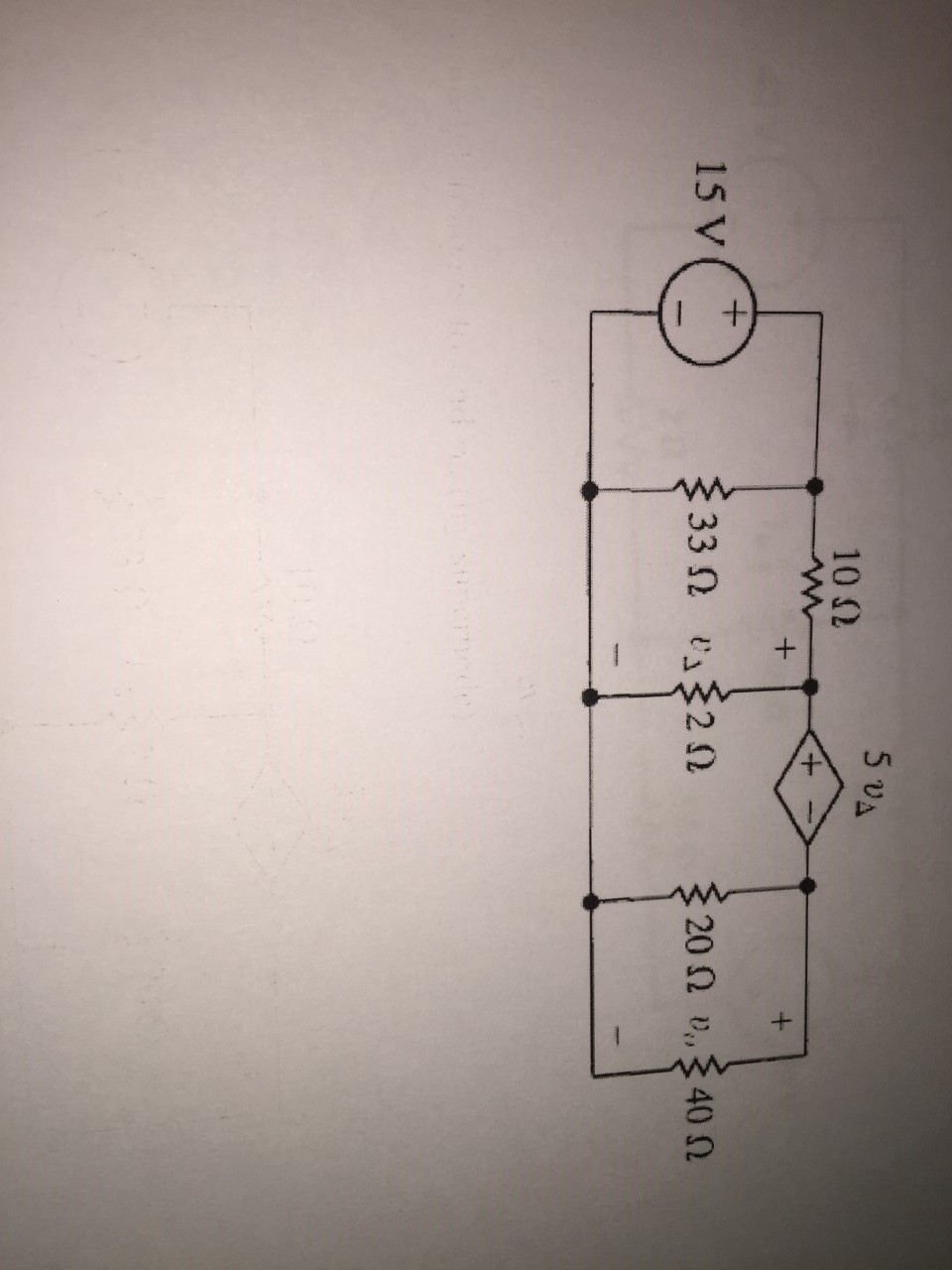 Solved Testing Circuits Nodal Vs Supernoden Nfind Io Using 9060