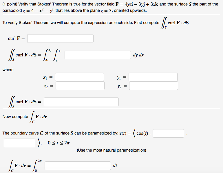 Solved Verify that Stokes' Theorem is true for the vector | Chegg.com