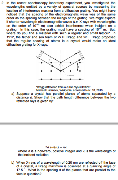 Solved In the recent spectroscopy laboratory experiment, you | Chegg.com