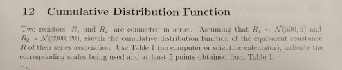 Solved 12 Cumulative Distribution Function Gauss Error | Chegg.com