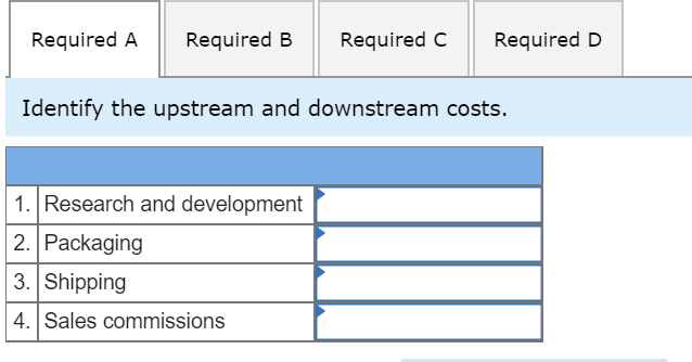 Solved Exercise 1-10A Identifying upstream and downstream | Chegg.com