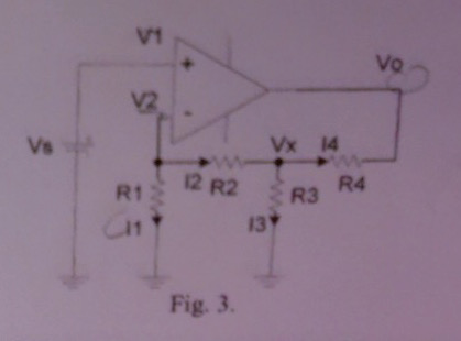 Solved V1 Vo Vs Vx 14 R1 12 R2 R3 R4 13 Fig. 3. | Chegg.com