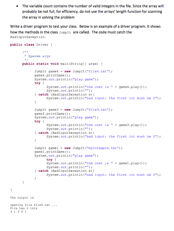 Solved 3. Write a computer program to play the "Jump lt" | Chegg.com