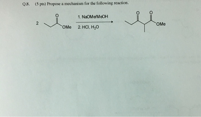 Solved Propose a mechanism for the following reaction. | Chegg.com