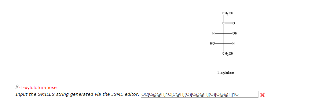 Input the SMILES string generated via the JSME | Chegg.com