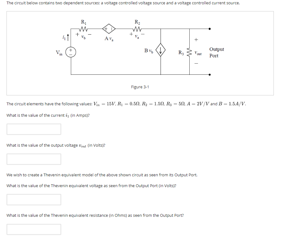 Solved The circuit below contains two dependent sources: a | Chegg.com